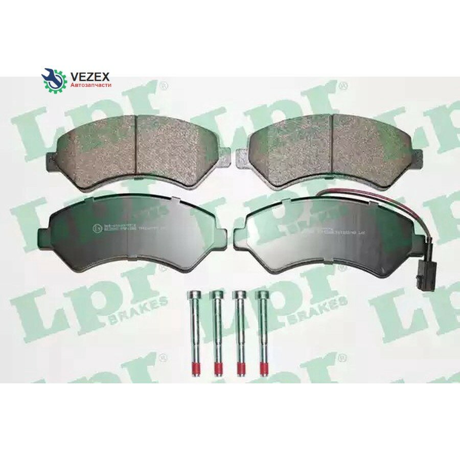 LPR 05P1288 Комплект тормозных колодок 05P1288