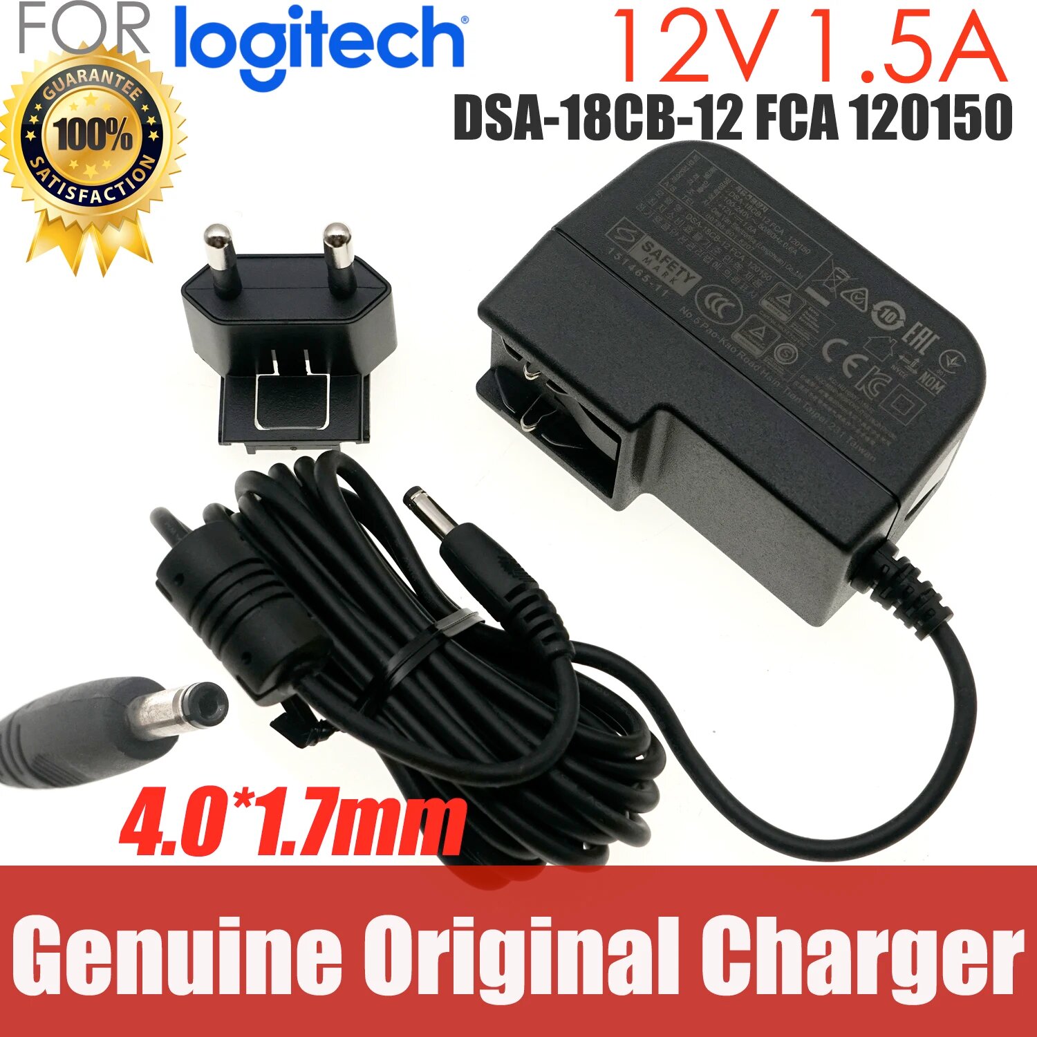 Сетевой адаптер ChargerFirst Logitech 12В 1.5А EU