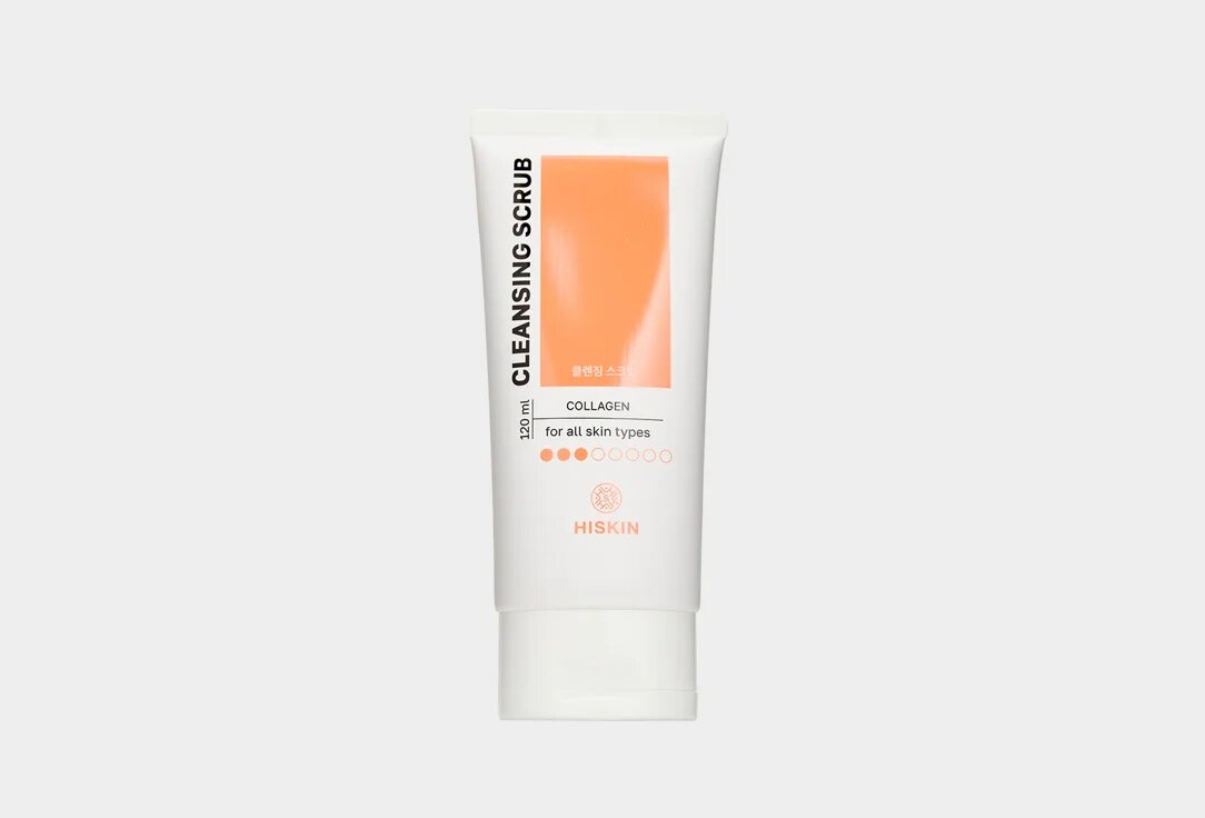 HISKIN Cleansing Scrub with Collagen Скраб для умывания с коллагеном 120мл