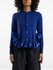 Кардиган Noir Kei Ninomiya Ruffled wool cardigan, размер 44, Синий принт