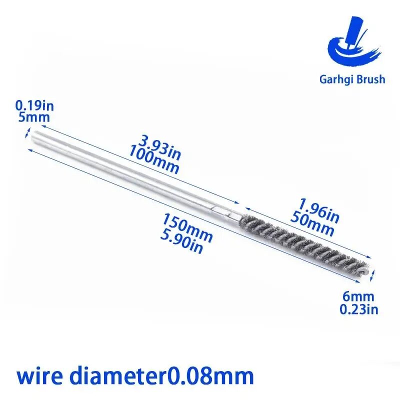Щетки для дрели Garhgi Brush φ1.5-6 мм OD6mm Continuous End
