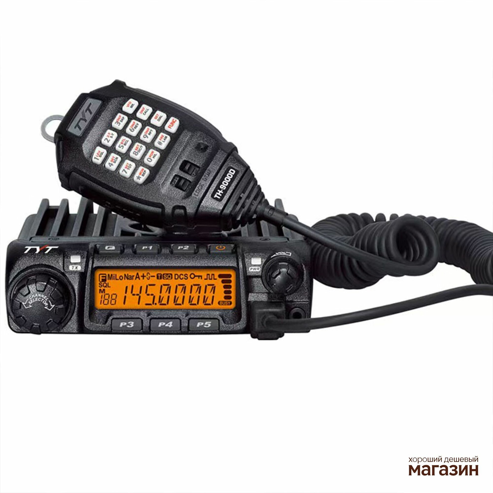 TH-9000D Автомобильный Радиоприемопередатчик VHF Walkie Talkie 136-174 МГц