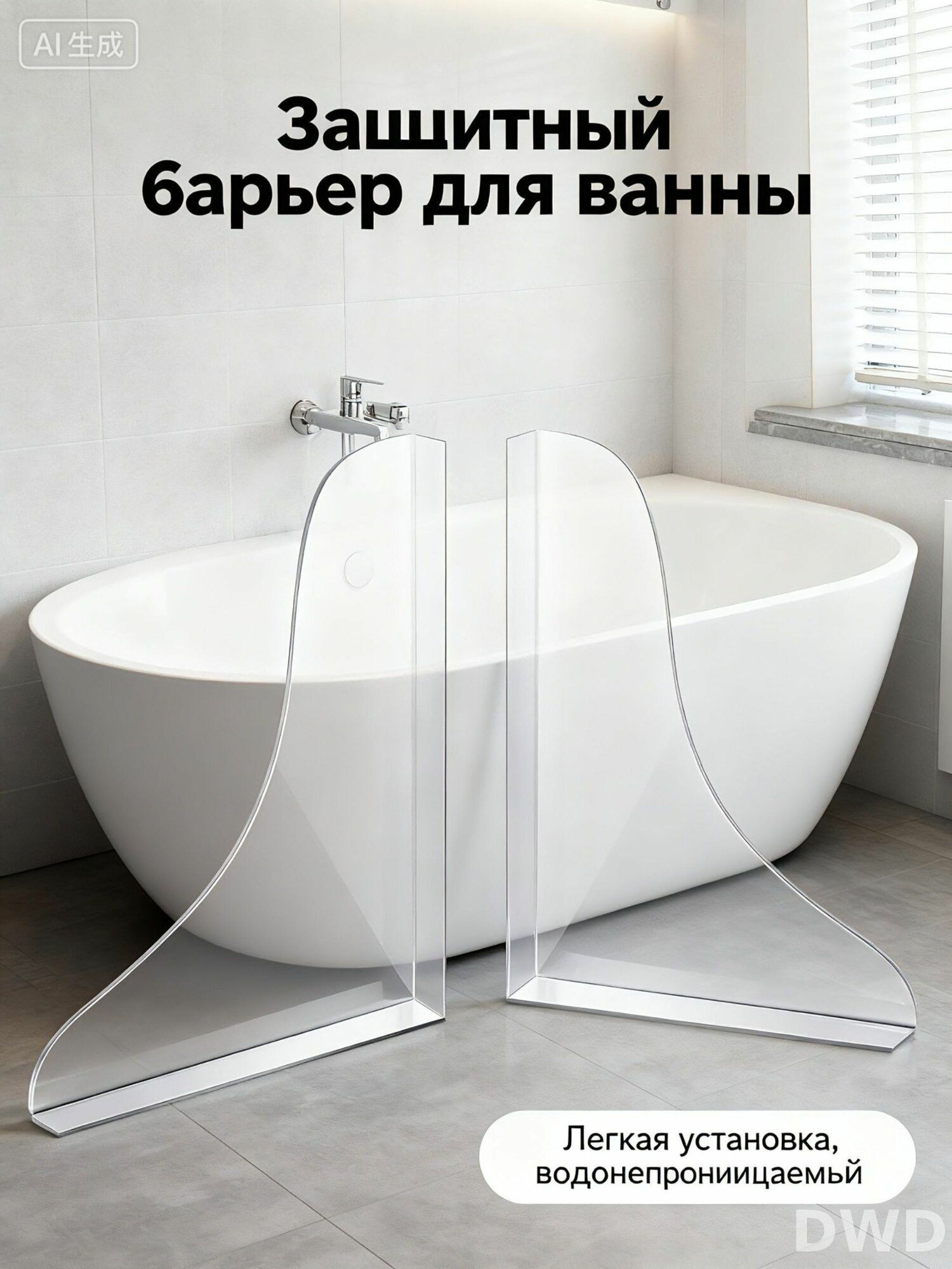 Барьер для ванны, раковины