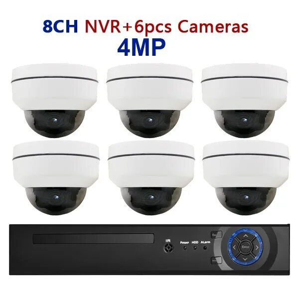Система видеонаблюдения Gadinan Outdoor Vandalproof 4K 8MP POE 8-канальный NVR с камерами видеонаблюдения 5-кратным оптическим зумом CCTV IP-камеры
