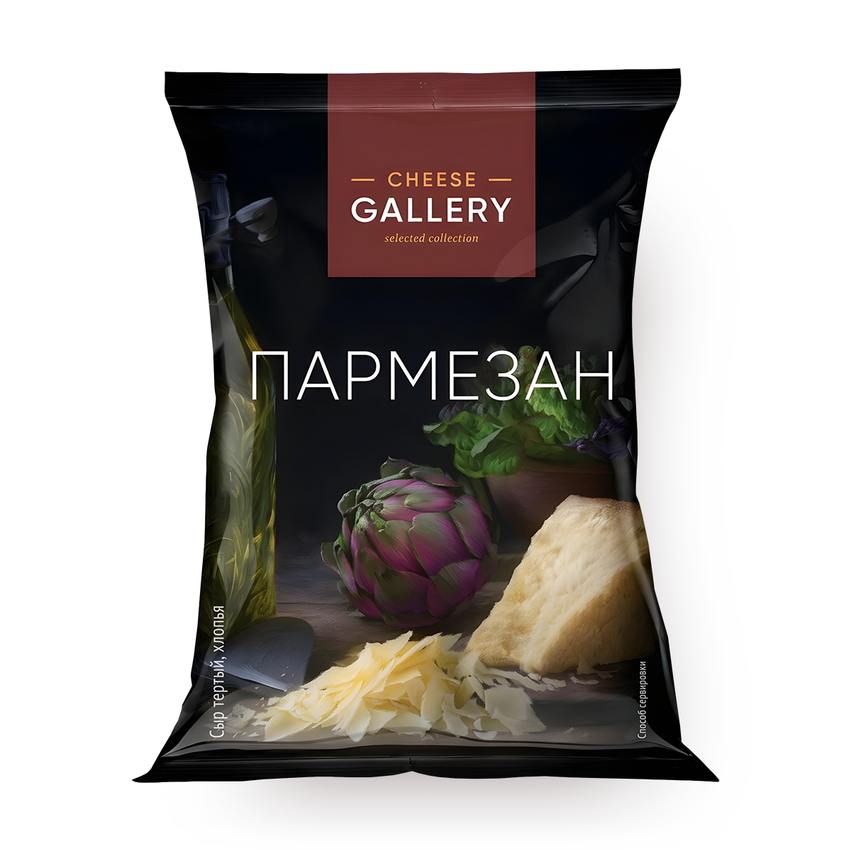 Сыр Cheese Gallery Пармезан, тёртый, 32%, 100 граммов, 1 упак.