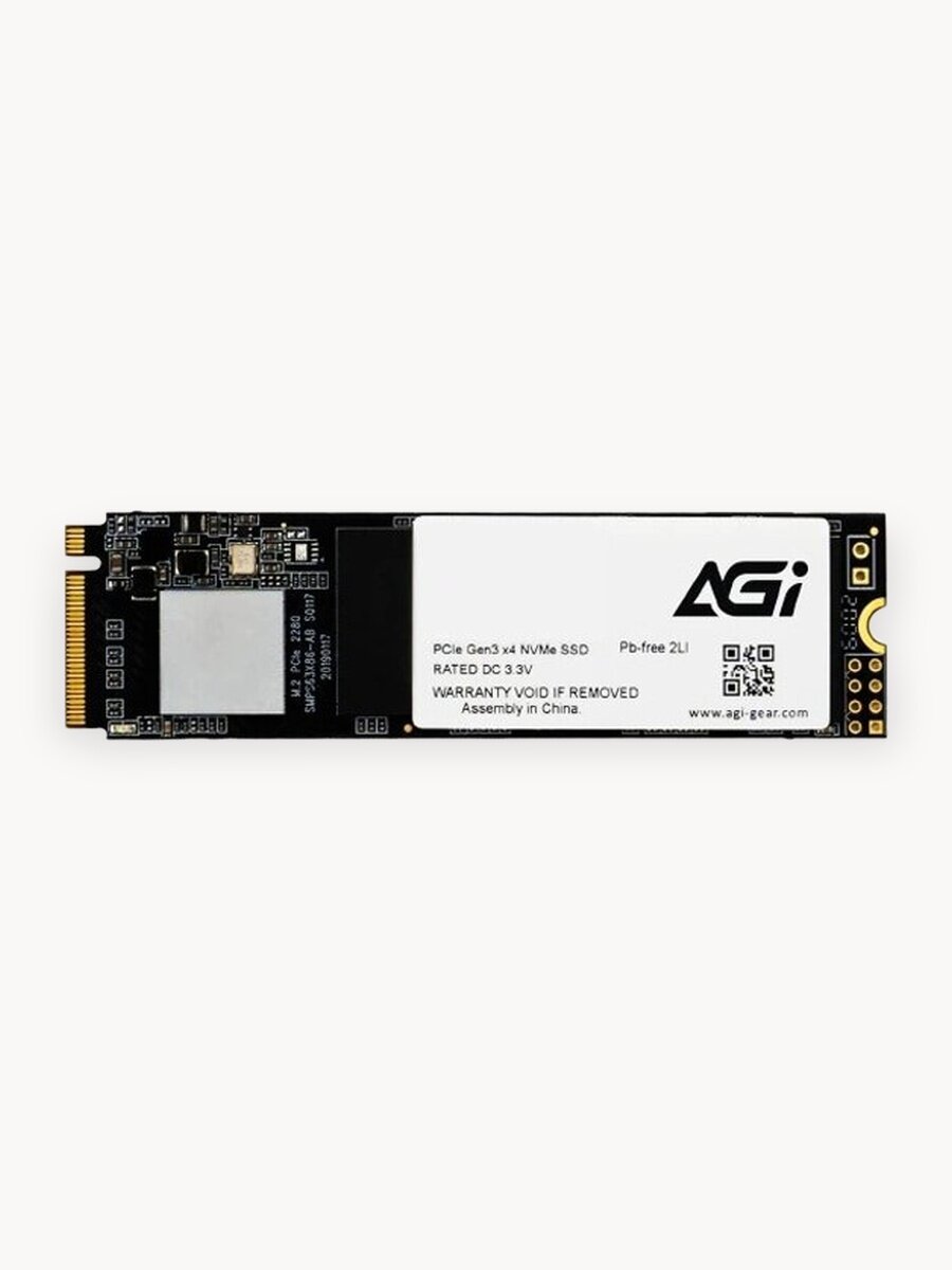 Накопитель SSD Agi AI298 M.2 2280 512GB PCIe Gen3x4 NVMe Color Box
