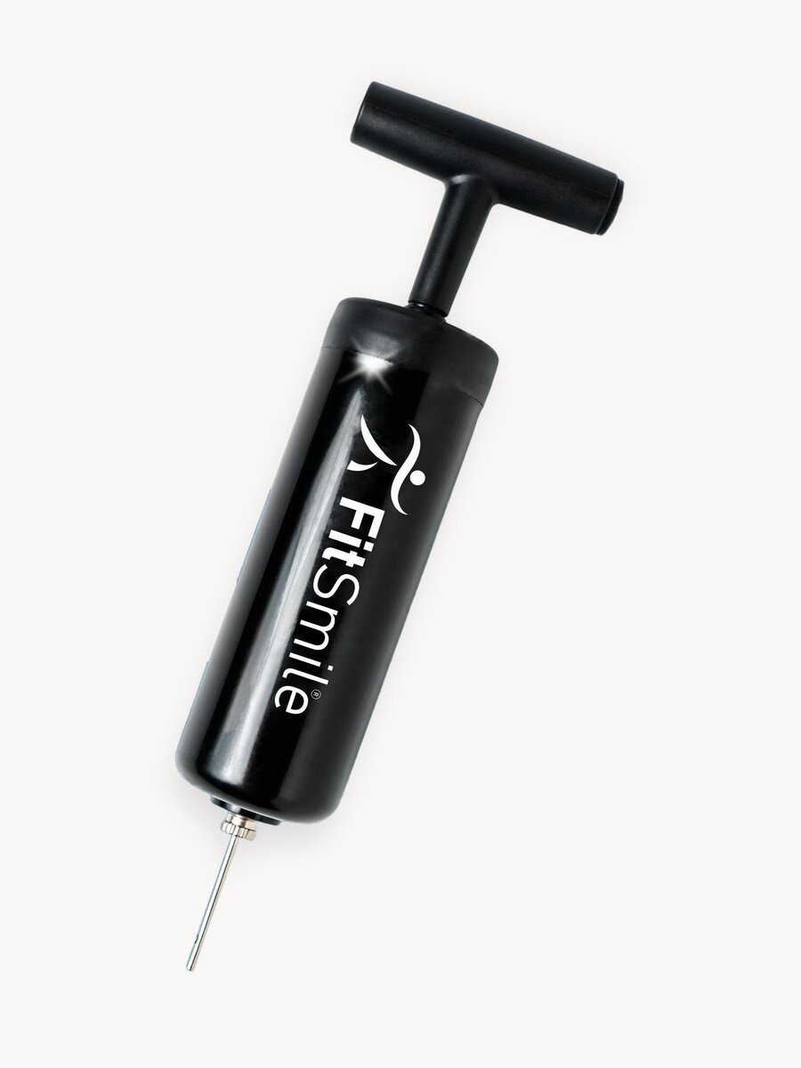 Насос ручной FitSmile, для мяча, с иглой, чёрный, компактный