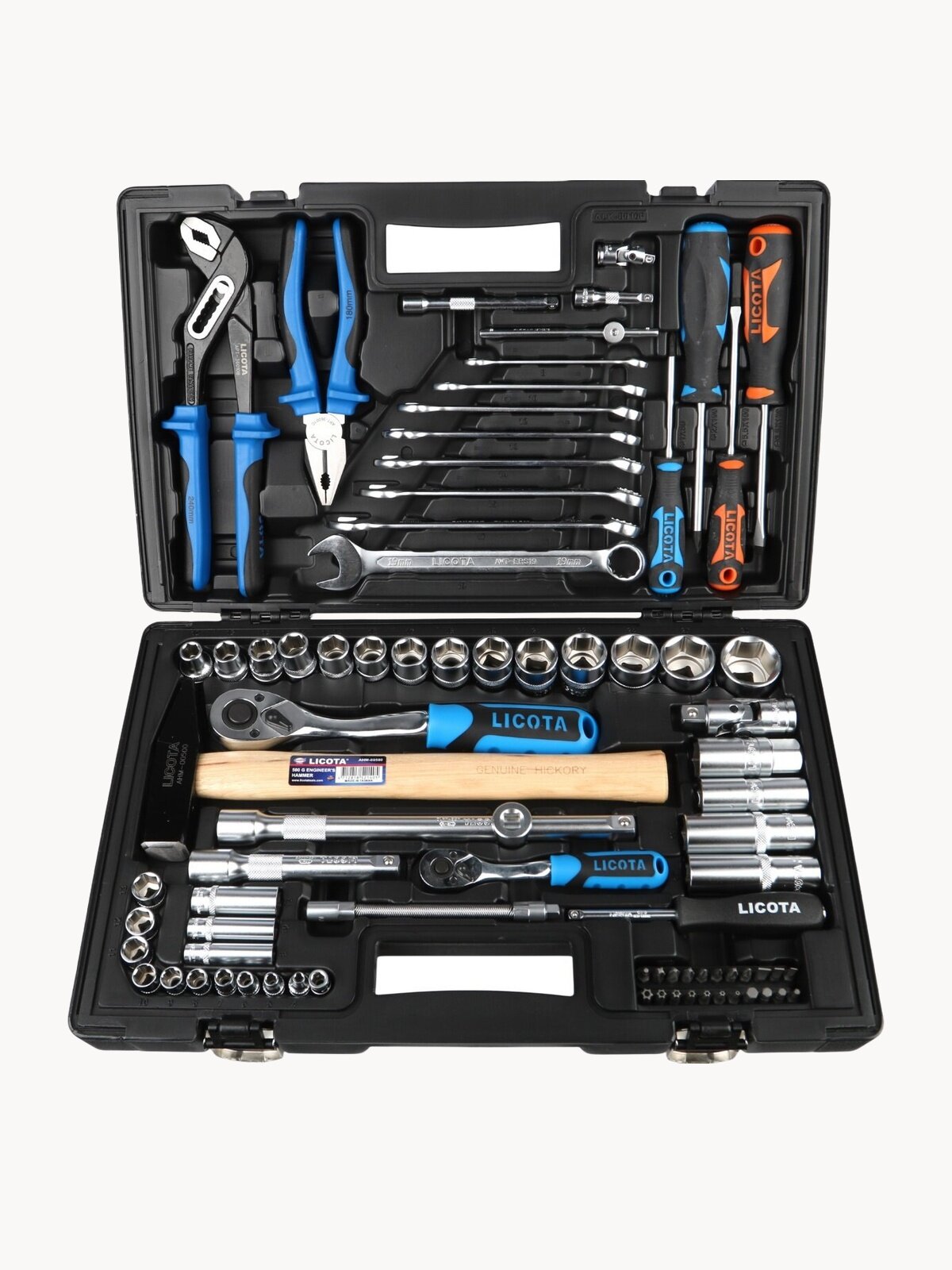 Licota ALK-8016F Набор инструмента 1/4" и 1/2", 81 предмет