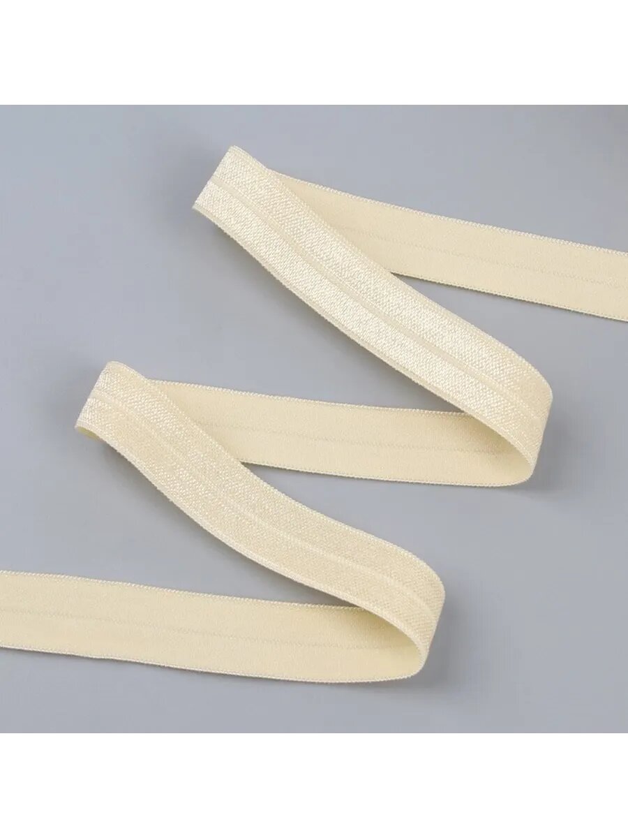 Гибкая эластичная косая бейка 15 мм, 50 м