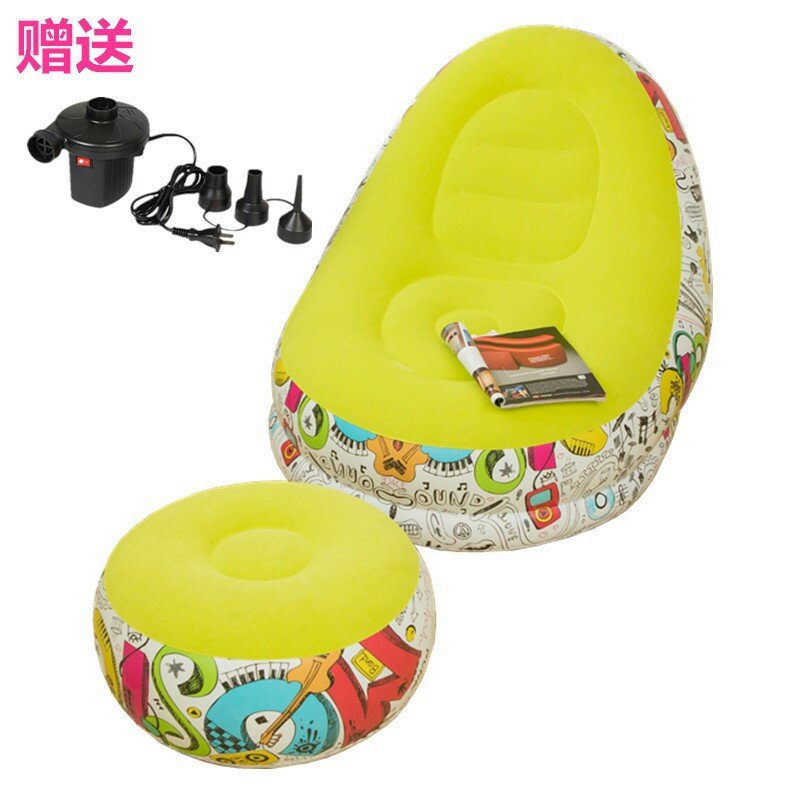 Кросс-бордерный в наличии утолщенный надувной ленивый диван с подставкой для ног, диван-реклайнер, портативное хранение, воздушное кресло