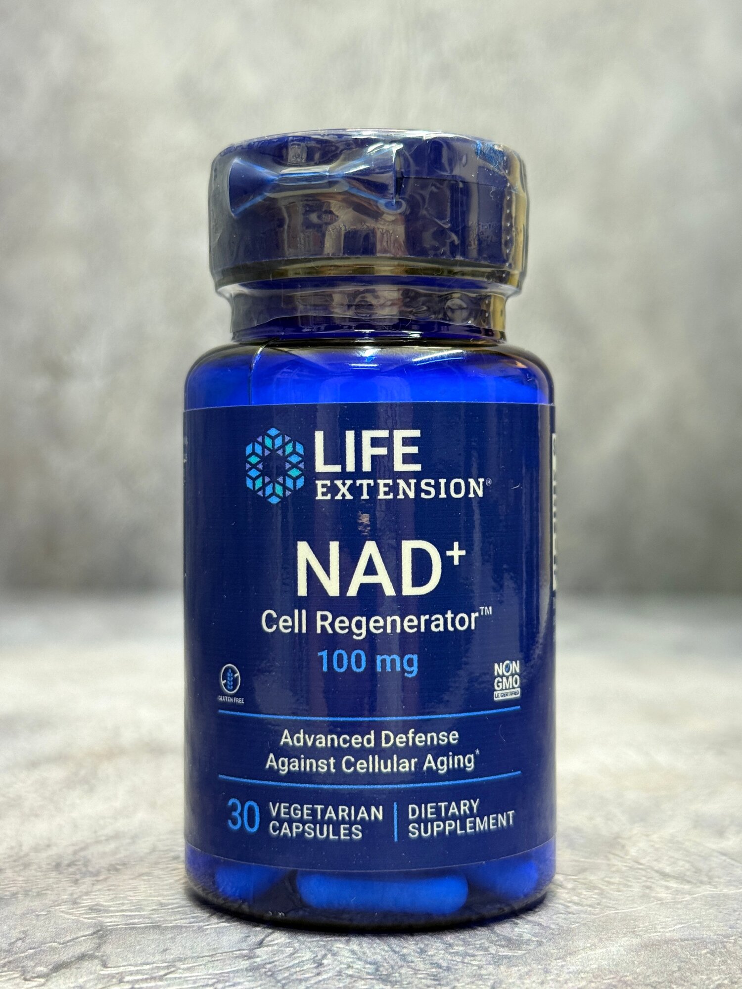 Кофермент НАД+, Life Extension NAD+ Cell Regenerator регенератор над и клеток 100 мг, 30 вегетарианских капсул