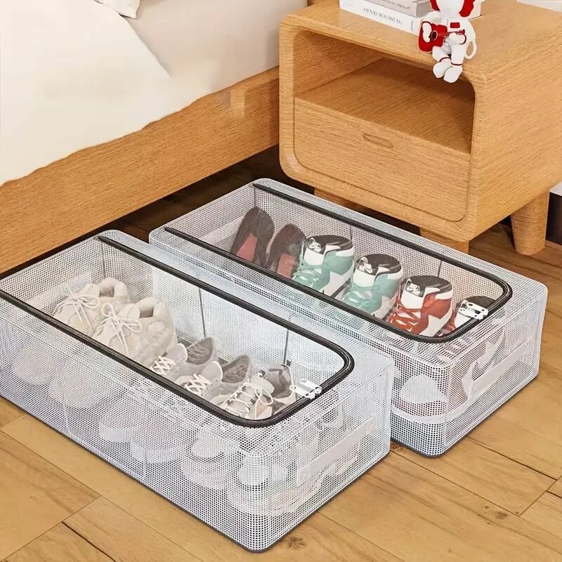 Обувная коробка IKEA I145, для аксессуаров, прозрачная, 2 шт