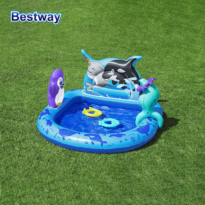 Бассейн Подводный мир, жёсткий борт,231 х 219 х 79 см, от 6 лет, 54422 Bestway