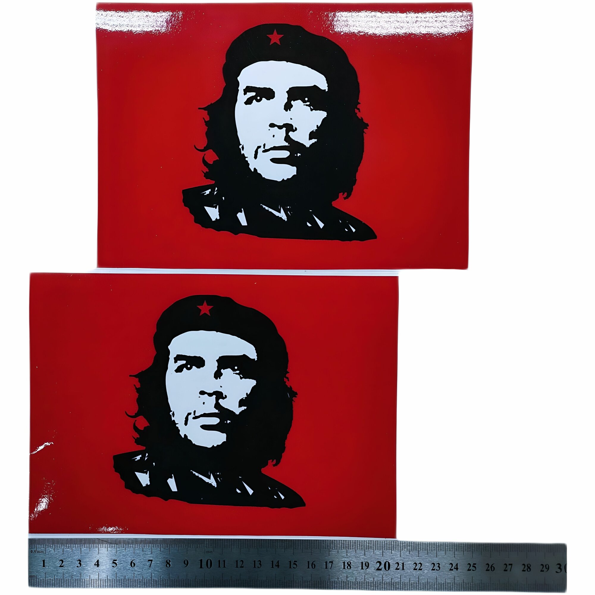 Наклейки флаг Че Гевара 15х20см 2шт. на авто, ламинирование