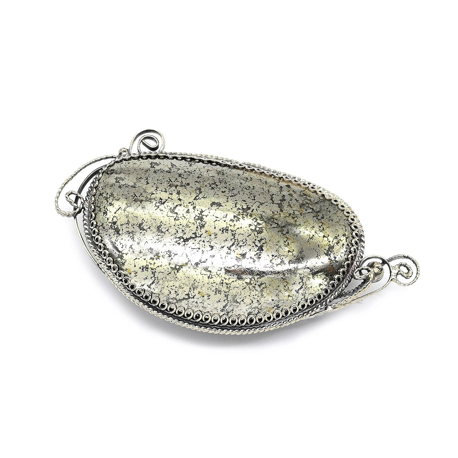 Брошь, пирит