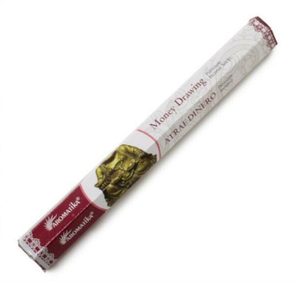Aromatika MONEY DRAWING Incense Sticks (привлечение денег ароматические палочки, Ароматика), шестигранник, 20 г.