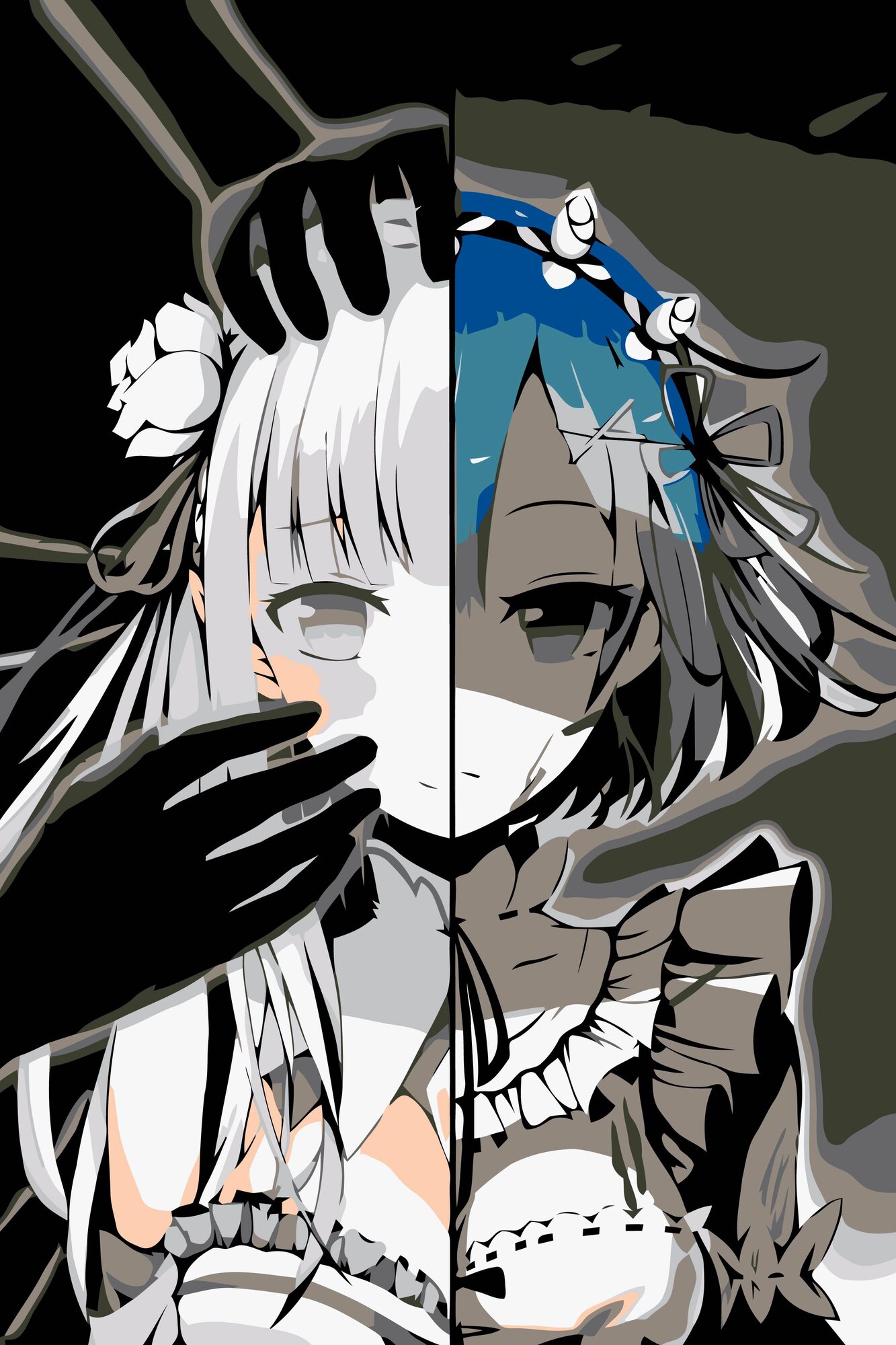 Детская картина по номерам E3013 "Re Zero" 20x30