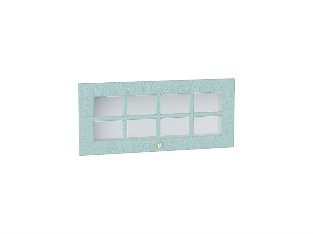 VVT Фасад Комплект фасадов Прованс со стеклом для каркаса Ф-88 ВГ800 Голубой, МДФ/Стекло Голубой, 354*796*16