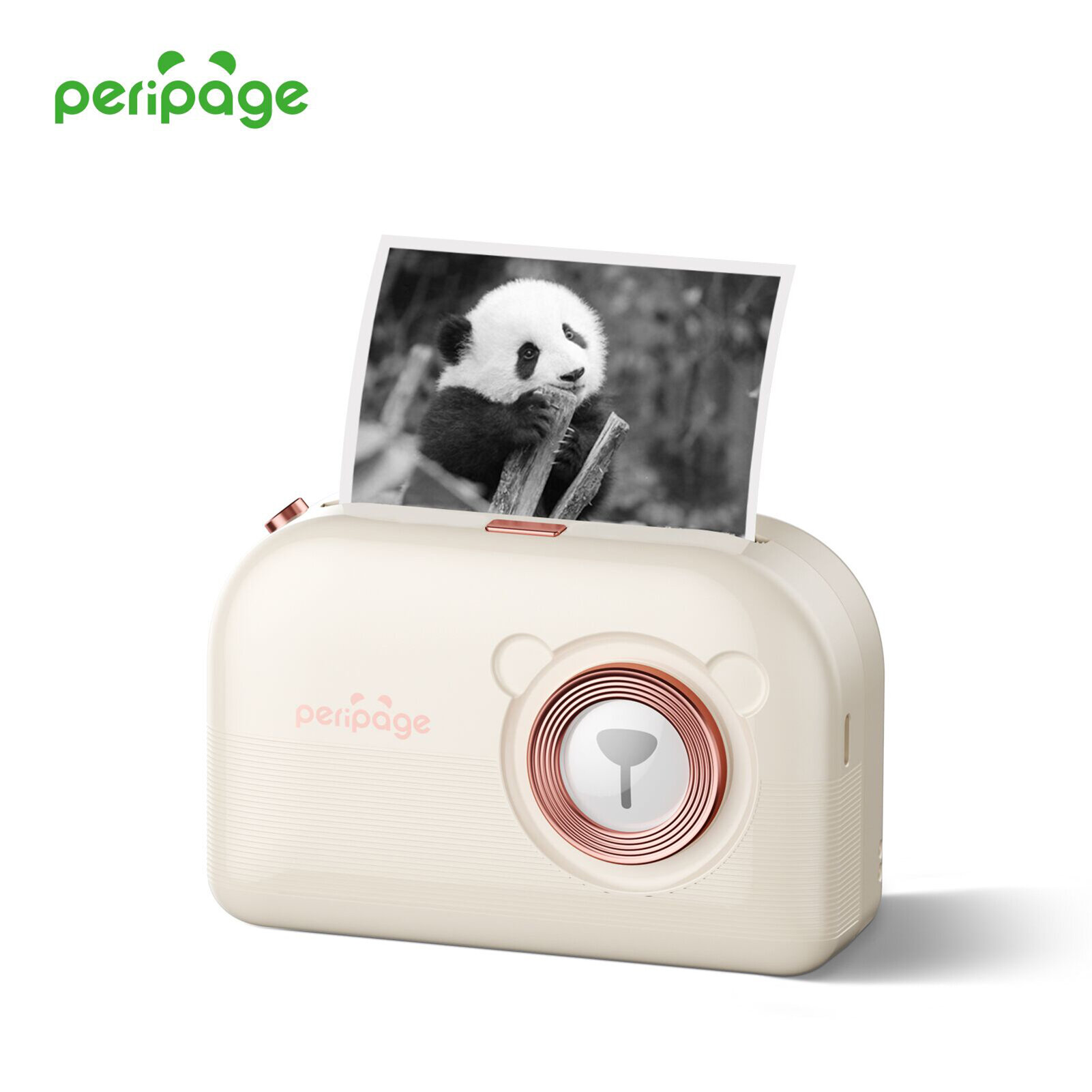 PeriPage A3X Mini Portable Photo Sticker Printer 203dpi BT Wireless Mobile Thermal Receipt Label Maker Support 77mm/56mm Paper Width Compatible with Android iOS Windows for Work Plan Study Journal Lists Inkless Printing