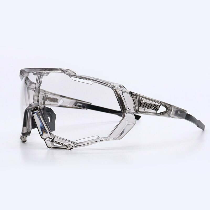 Легкие фотохромные велосипедные очки, размер: универсальные, светло-серые.