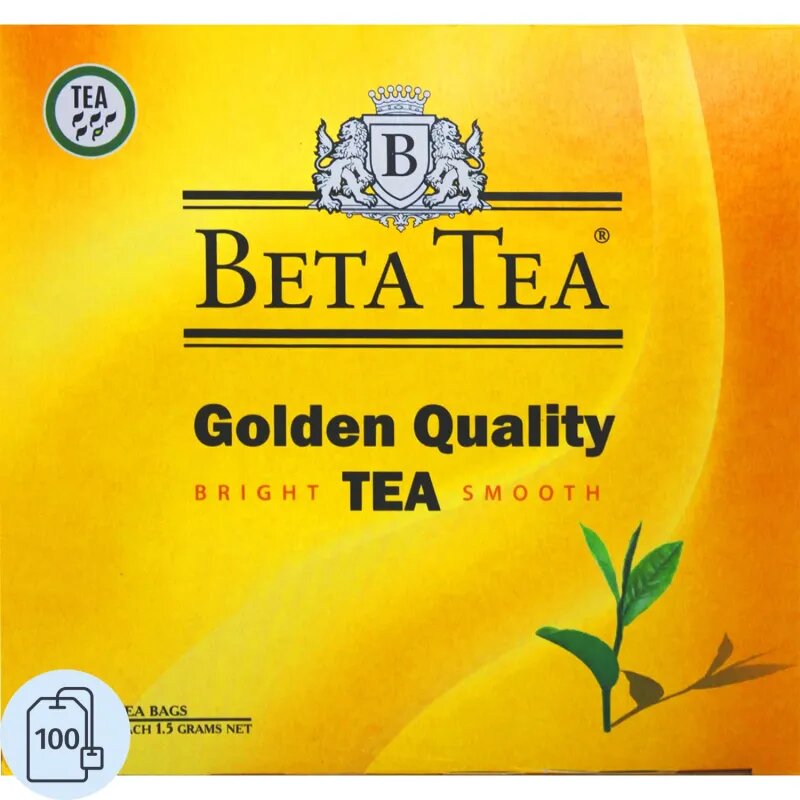 Чай Beta Tea Золотое качество черный 1,5гx100пак 2240089