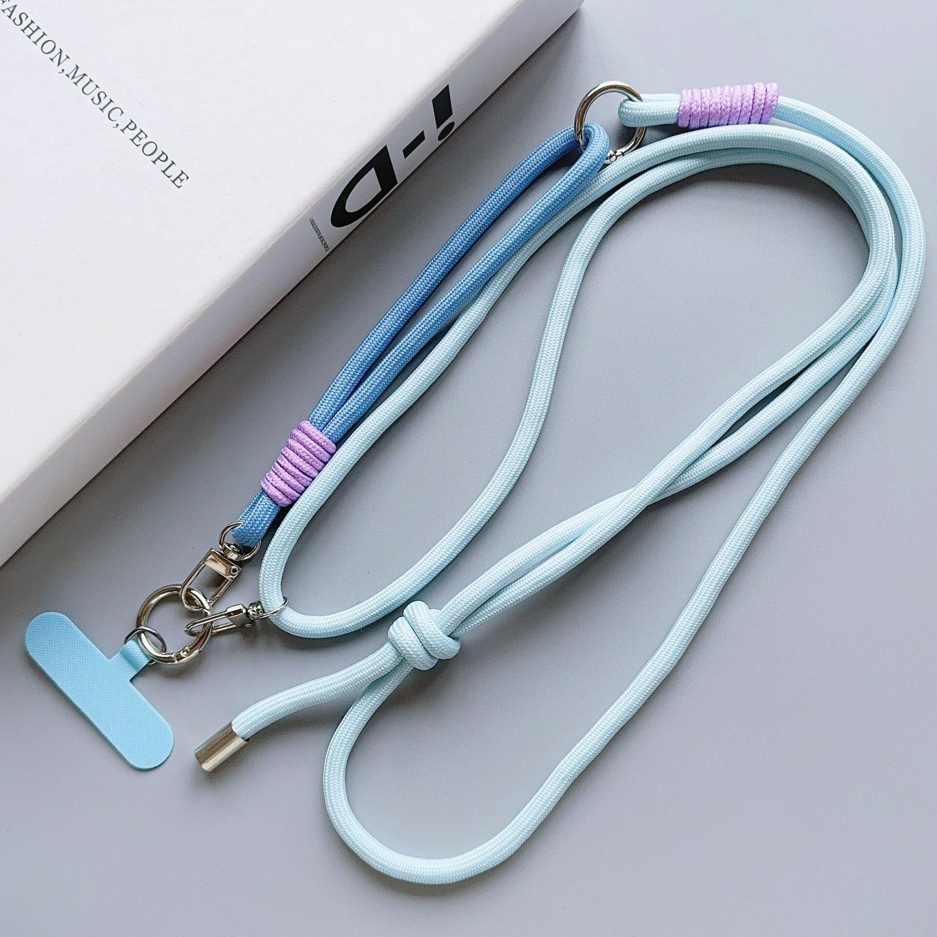 Мобильный телефон SSTJCS, с двойной пряжкой и защитой от потери, светло-голубой