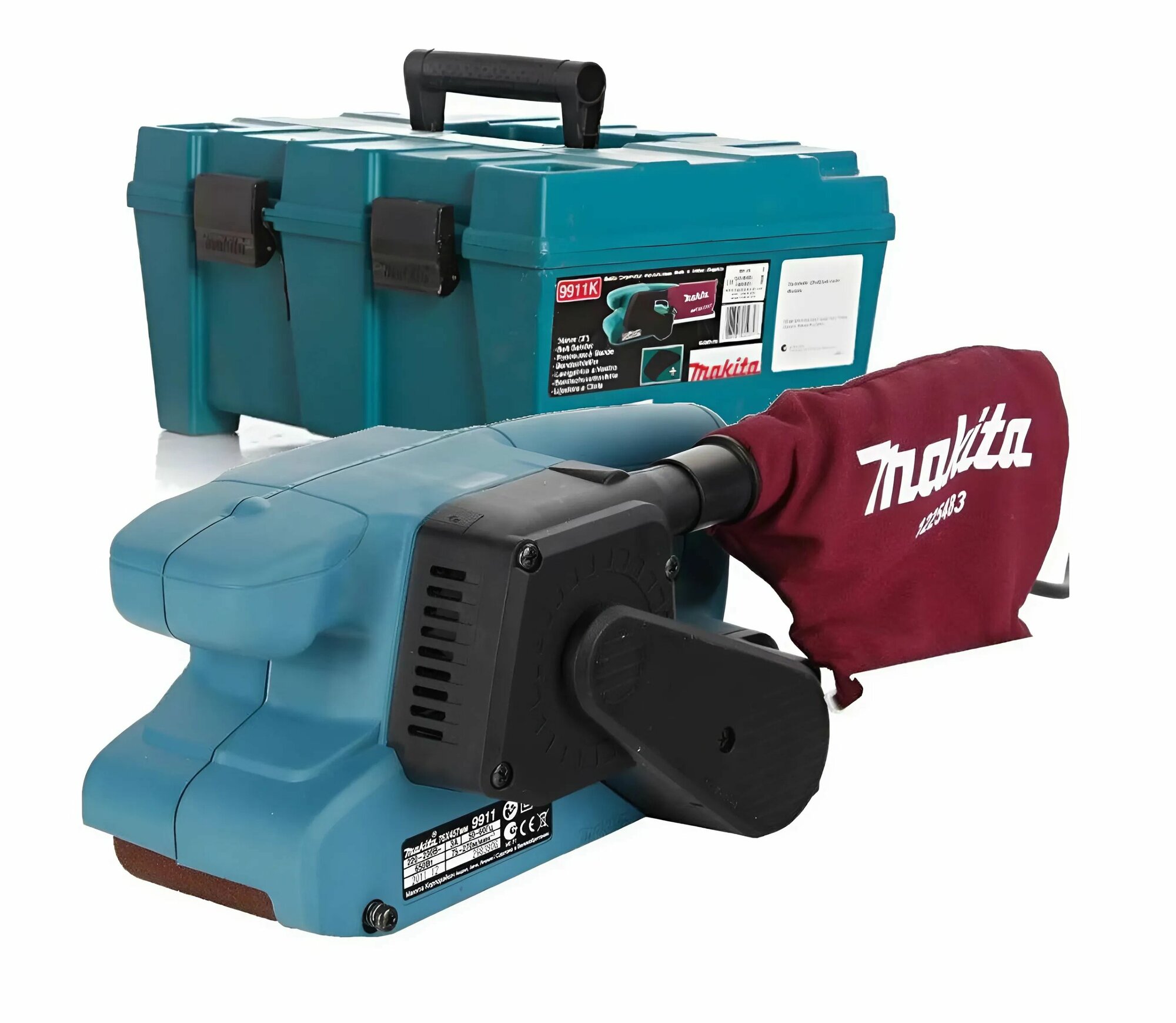 Шлифмашина ленточная Makita 9911 650Вт. 76мм. х 457мм. + кейс