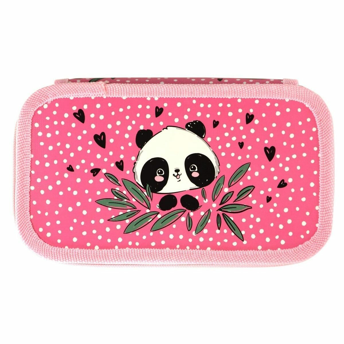 Пенал школьный 2 отделения schoolформат "Pandastic", 190х105мм