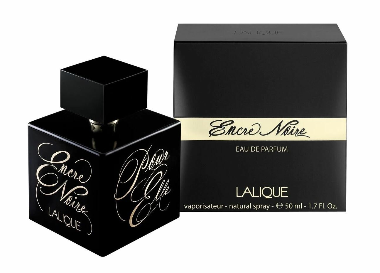 Парфюмерная вода Lalique Encre Noire Pour Elle 50 мл, древесно-мускусный аромат