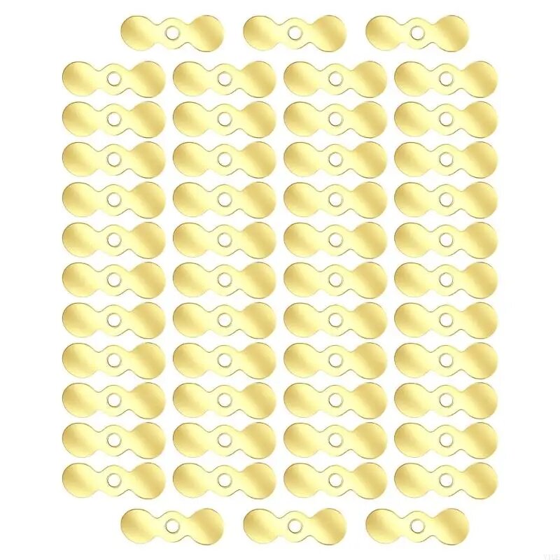 Металлические блестящие пропеллерные приманки для рыбалки Y1QE 50 шт