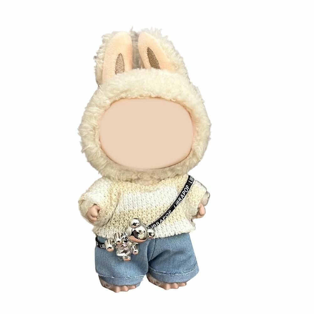 Кукольная одежда 17см Комбинезон костюм Цвет макарон Подходит для лабубу