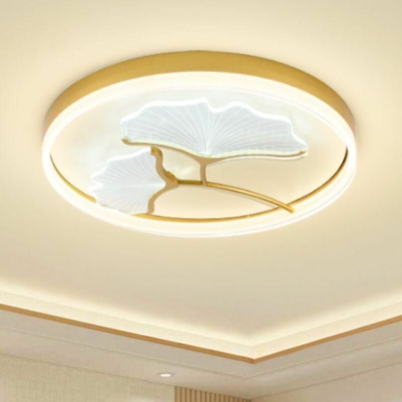Новый креативный потолочный светильник для спальни с гинкго в китайском стиле -jua