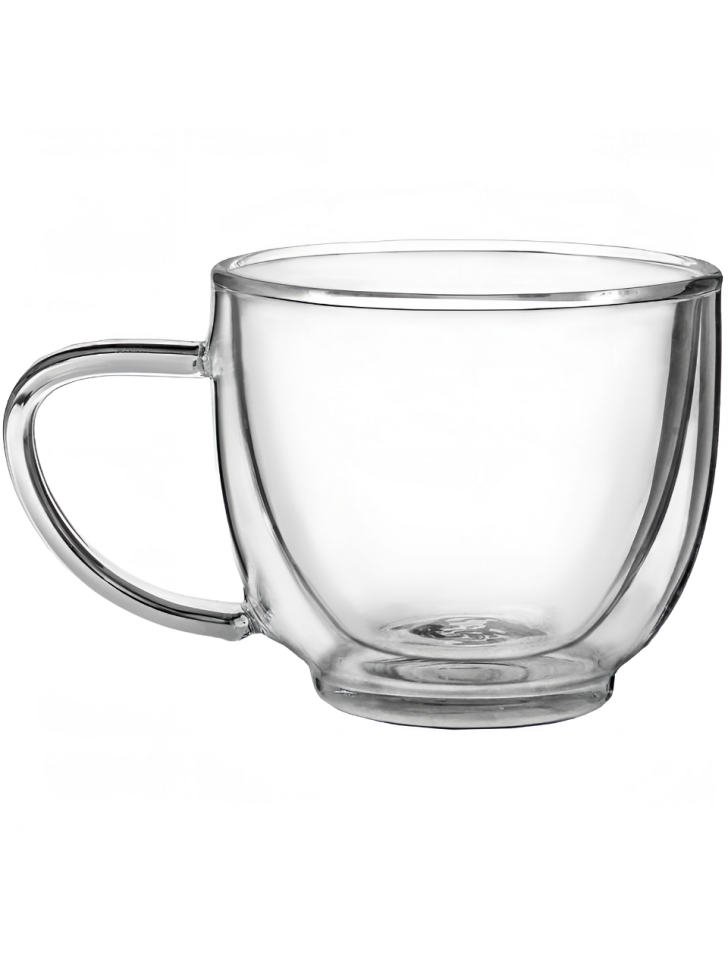Чашка стеклянная с двойными стенками "Duos" (200 мл)