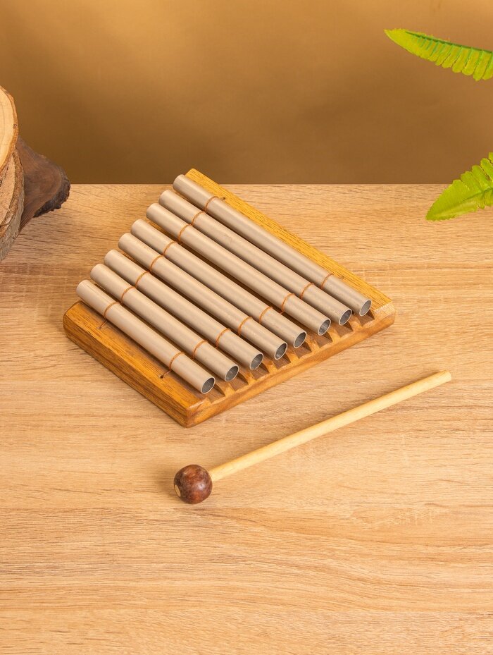 Сувенирный музыкальный инструмент "Ксилофон" дерево, алюминий, 15х17х3 см