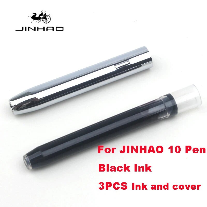 JINHAO 10 перьевая ручка EF/F Black Ink No Pen, Black Ink No Pen
