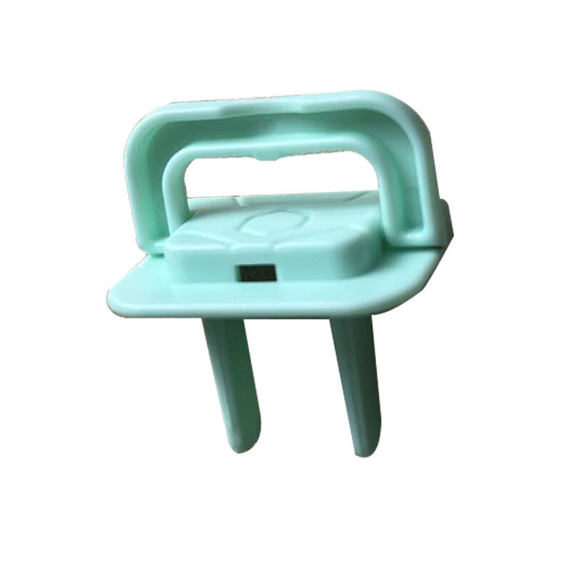 20 шт. Пластиковые заглушки для розеток, огнестойкая изоляция, защита от детей, защитные колпачки для вилок, длина 60 см, светло-зеленый цвет.