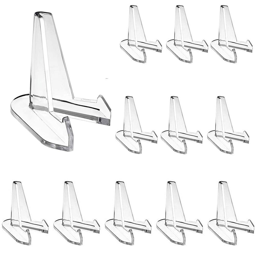 12 миниатюрных акриловых прозрачных подставок для монет, подставок для демонстрации монет в домашних условиях, магазинах и выставочных залах.