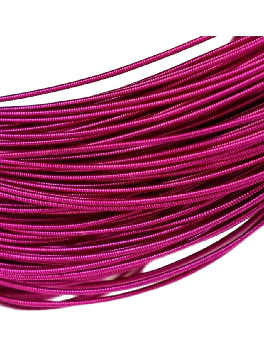 Ярко-розовая жесткая канитель