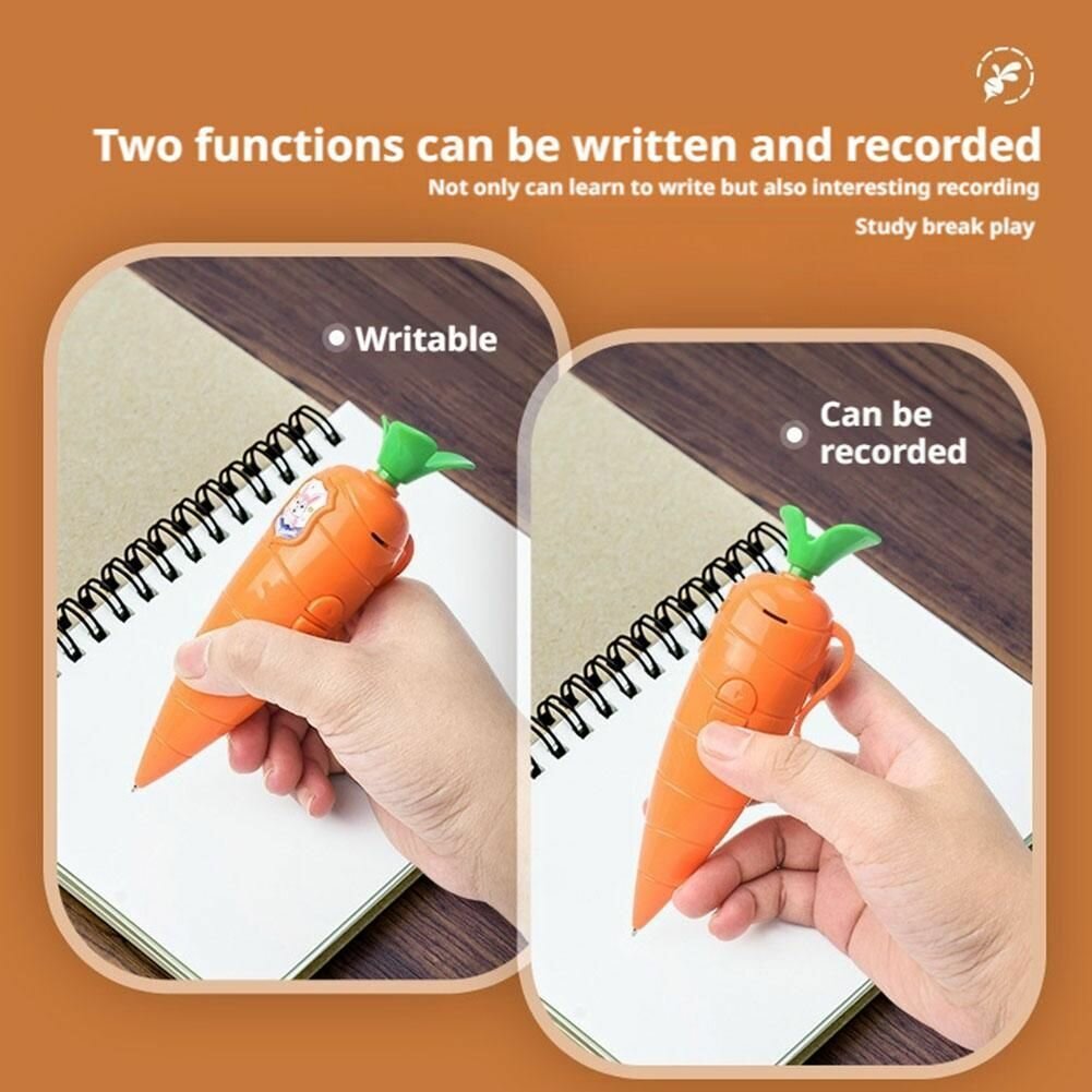 Игрушка с диктофоном Морковка, Ручка для письма
