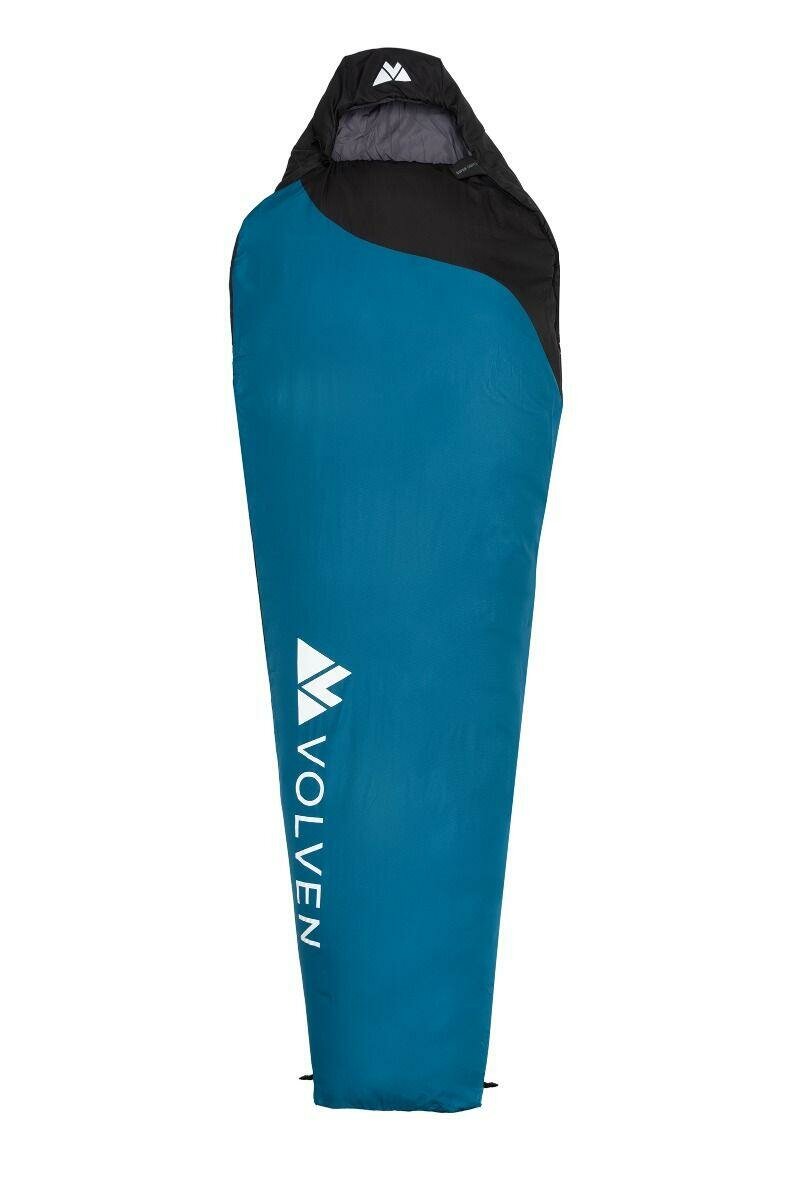 Decathlon Спальный мешок Volven Superlight III, мумия, 215x75x50 см, 1160 г, 2 сезона, зеленый черный