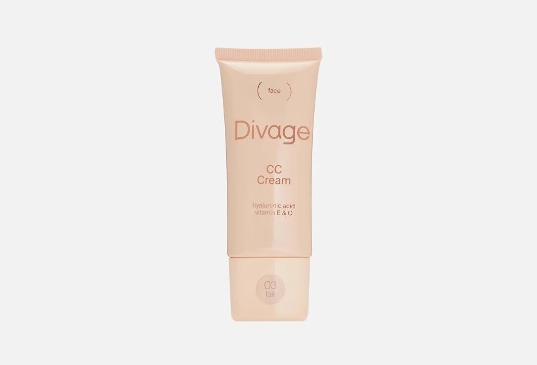 СС-крем для лица Divage Cc cream, тон 03, Fair, подстраивается под тон кожи, 30 мл