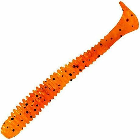 Мягкая приманка LureMax SEEKER размер 3,5 см, длина 8-10 см, цвет LSSK35-008 Fire Carrot, в упаковке 10 шт.