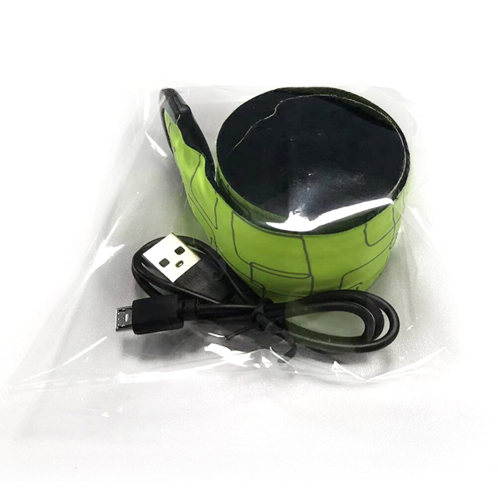 Светодиодный браслет USB перезаряжаемый светящийся нарукавник ночное защитное снаряжение для бега на открытом воздухе велоспорт кемпинг спорт