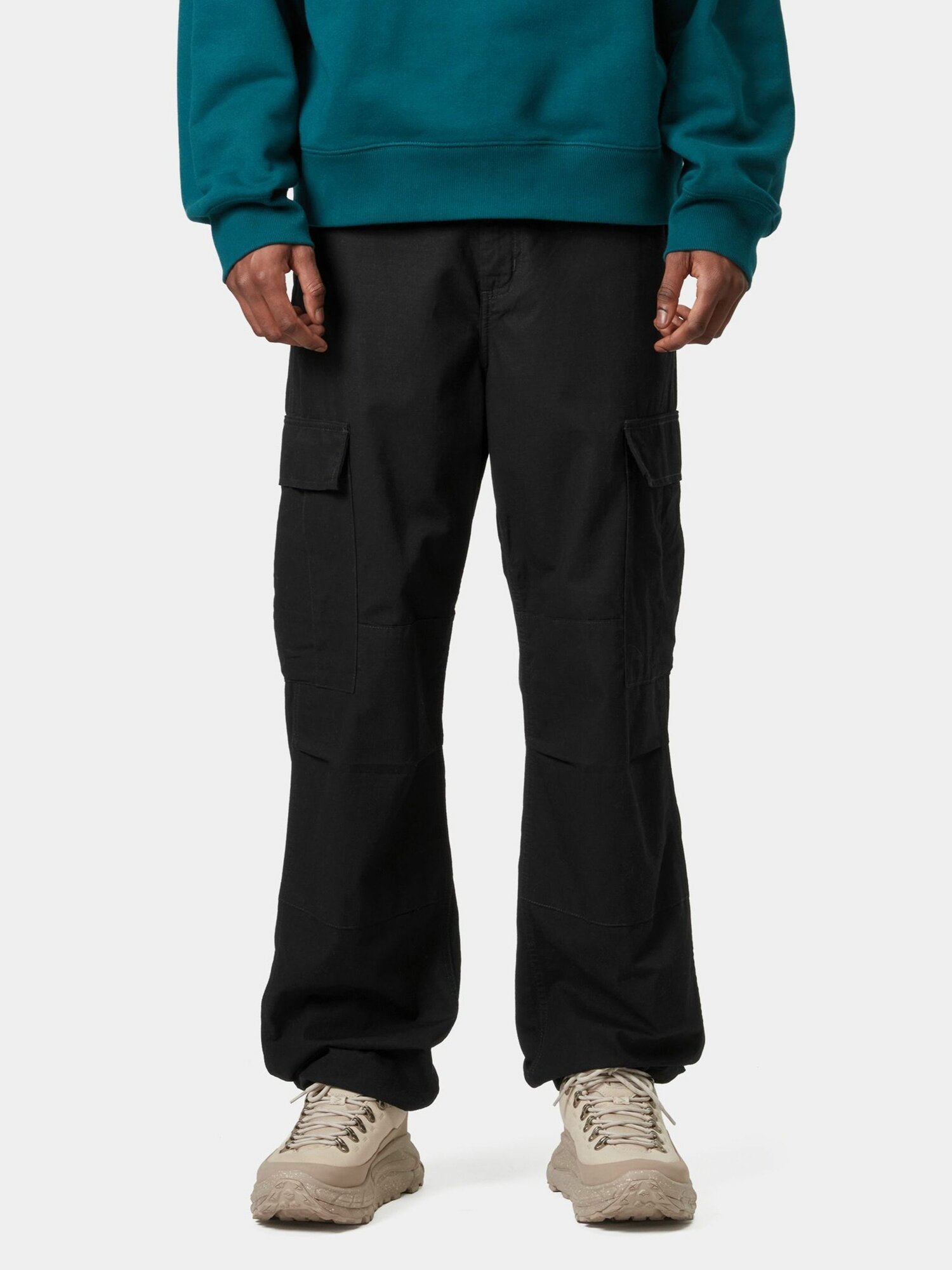 Брюки карго carhartt Базовая коллекция, размер W28/L32, черный — фото 1