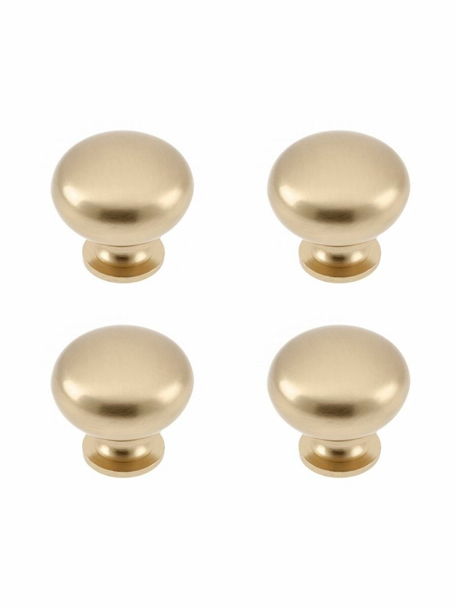 Ручка мебельная кнопка GTV (Польша) шампань (комплект 4 шт.)