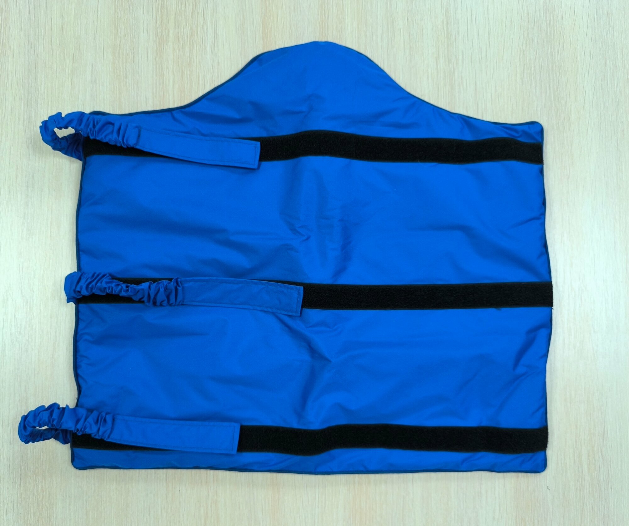 Накладка АсониЯ с микросферами, для ног, рук, спины, регулируемая поддержка, синяя, 1 шт (45х43 см)