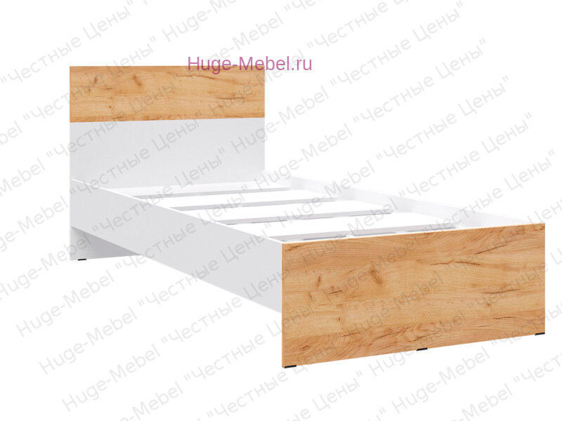 Кровать "Юнона крафт" 90 см Huge Mebel . Ширина 942 Высота 2032. Кровати