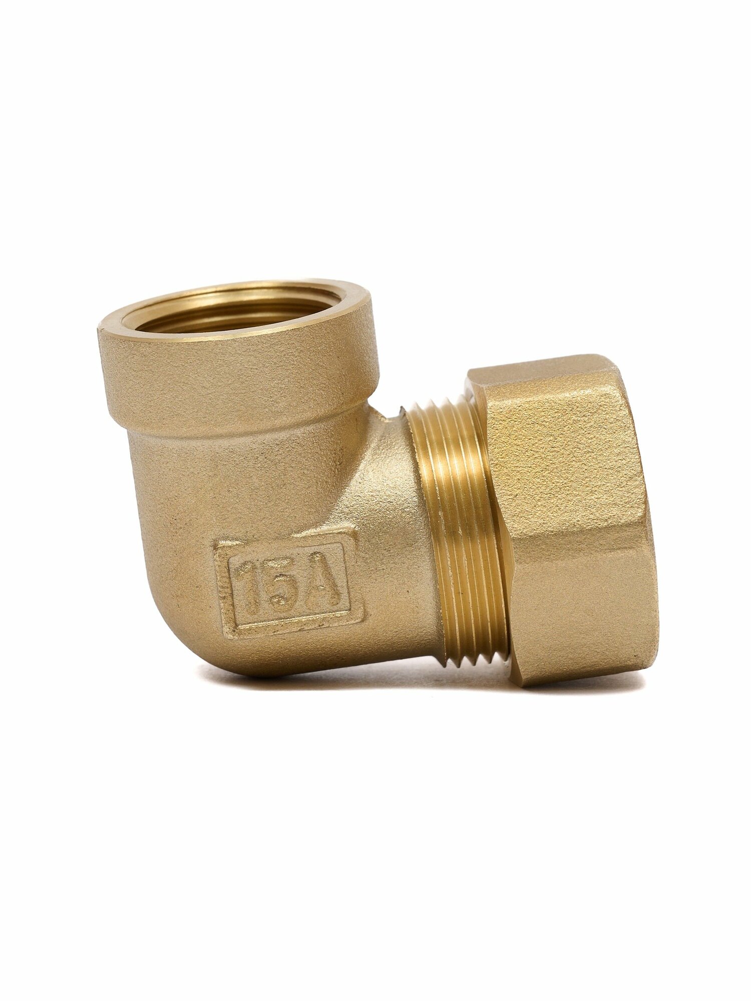 Муфта угловая BL 15*1/2" с внутренней резьбой 1/2 дюйма (мама) для гофрированной трубы 15 мм - фитинг KOFULSO 1 штука