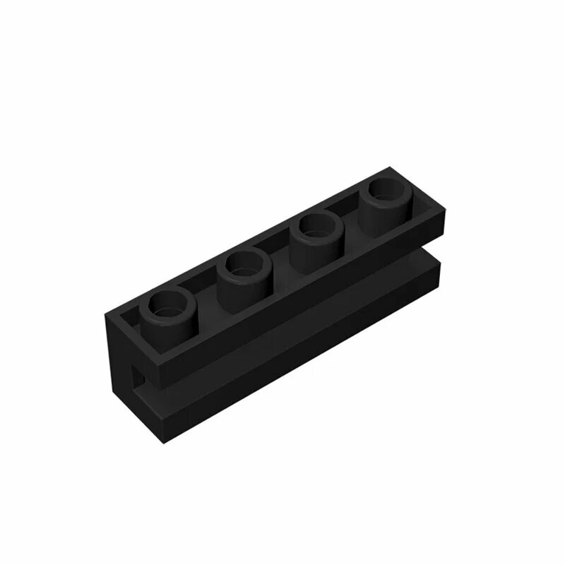 Черный LEGO® Brick 1x4 with 2 Studs (26-black)