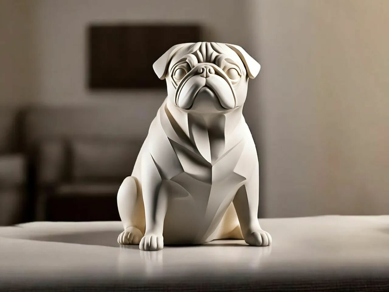 Статуэтка милого мопса